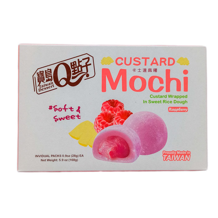 Тістечка Моті Custard Mochi Raspberry 168g (17007) купити за ціною 299 грн.
